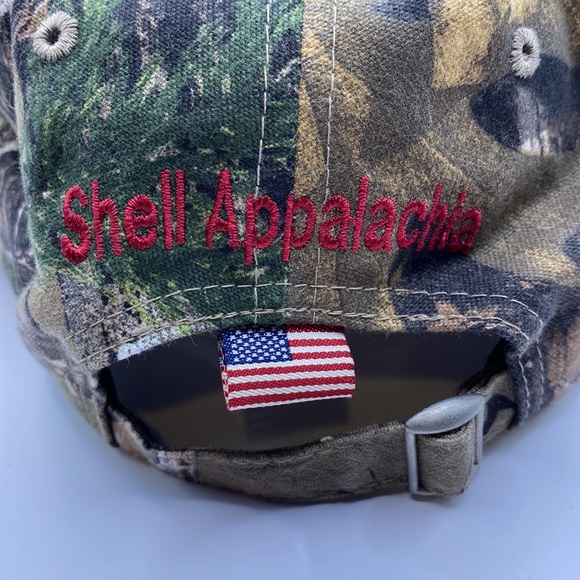 Realtree | Accessories | Real Tree Camo Truckers Hat Shell Logo Us Flag ...